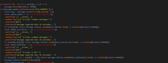 Create bot discord moderation commands by Hylipuu | Fiverr