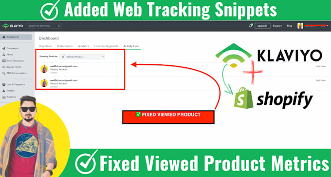 Create klaviyo added to cart, viewed product event and install back in stock by Shuvosays | Fiverr