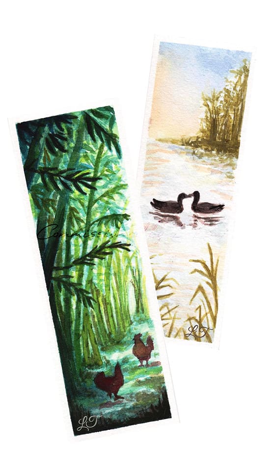 Paint a watercolor handmade bookmark by Baswaratri | Fiverr
