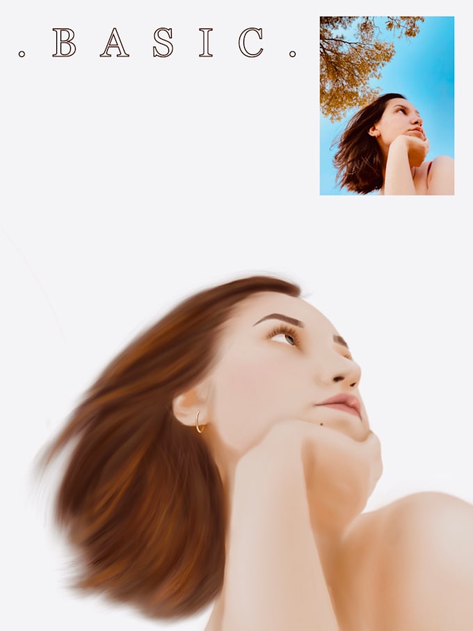 Draw portrait based on reference photo by Meltemng | Fiverr