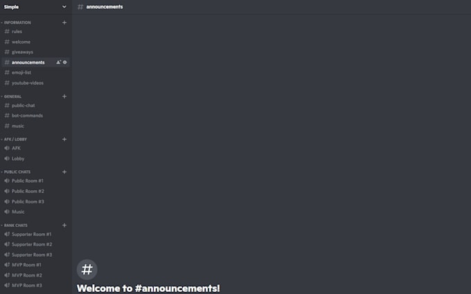Make you a good and simple discord server by Trushukas | Fiverr