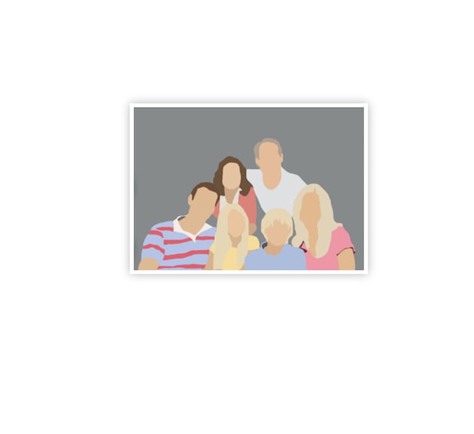 Draw your family portrait based of a photo by Rosiejohnson06 | Fiverr