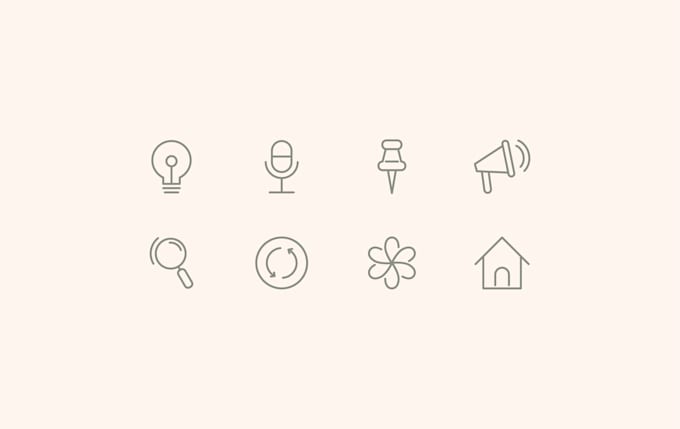 Design custom icon set by Ellentanoemarga | Fiverr