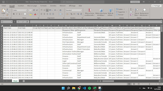 Enter your data into excel by Alaeddin_aymen | Fiverr