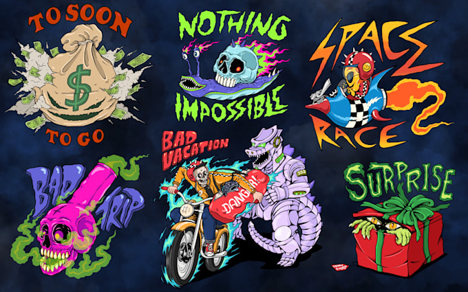 Draw streetwear design for your edgy, clothing and t shirt by ...