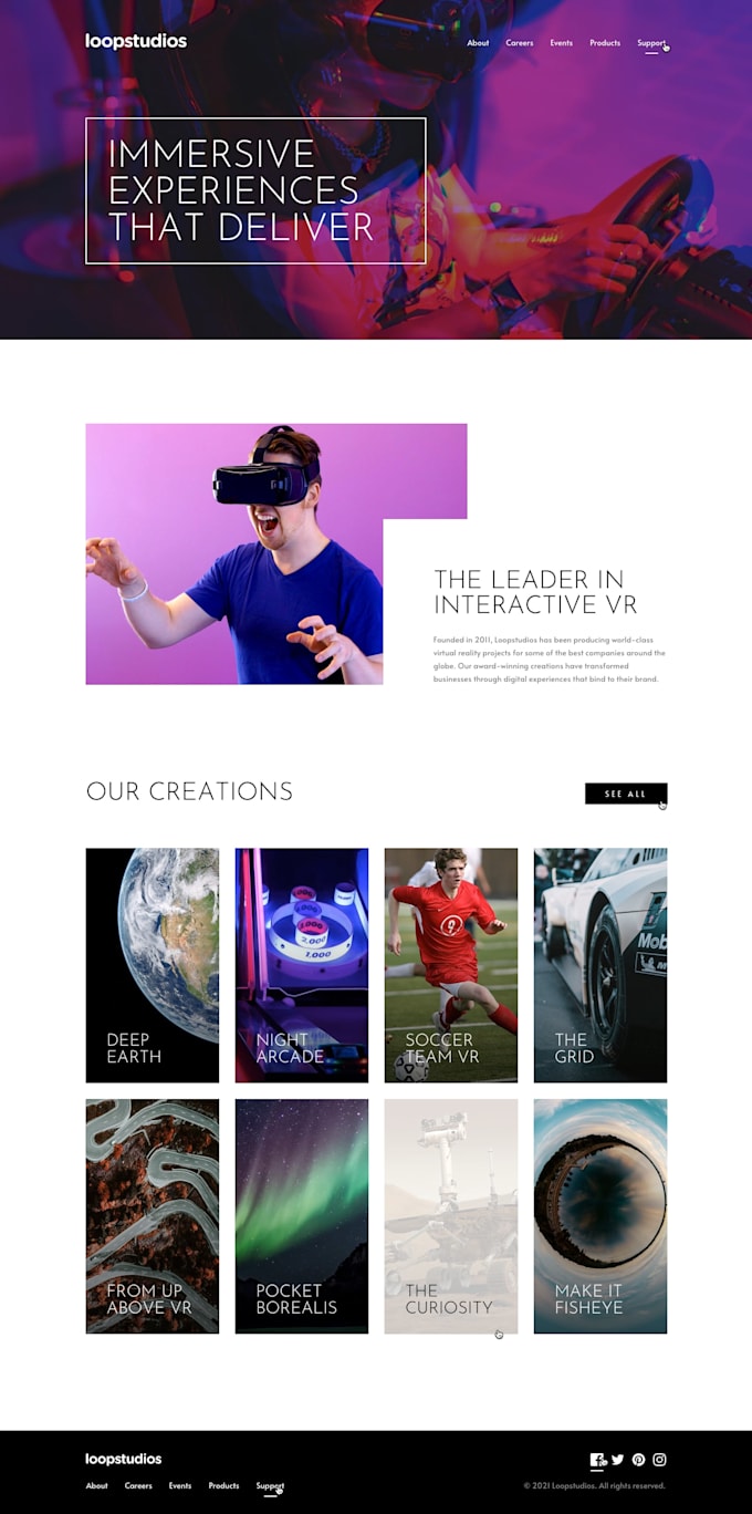 Develop front end responsive website using javascript and react by ...