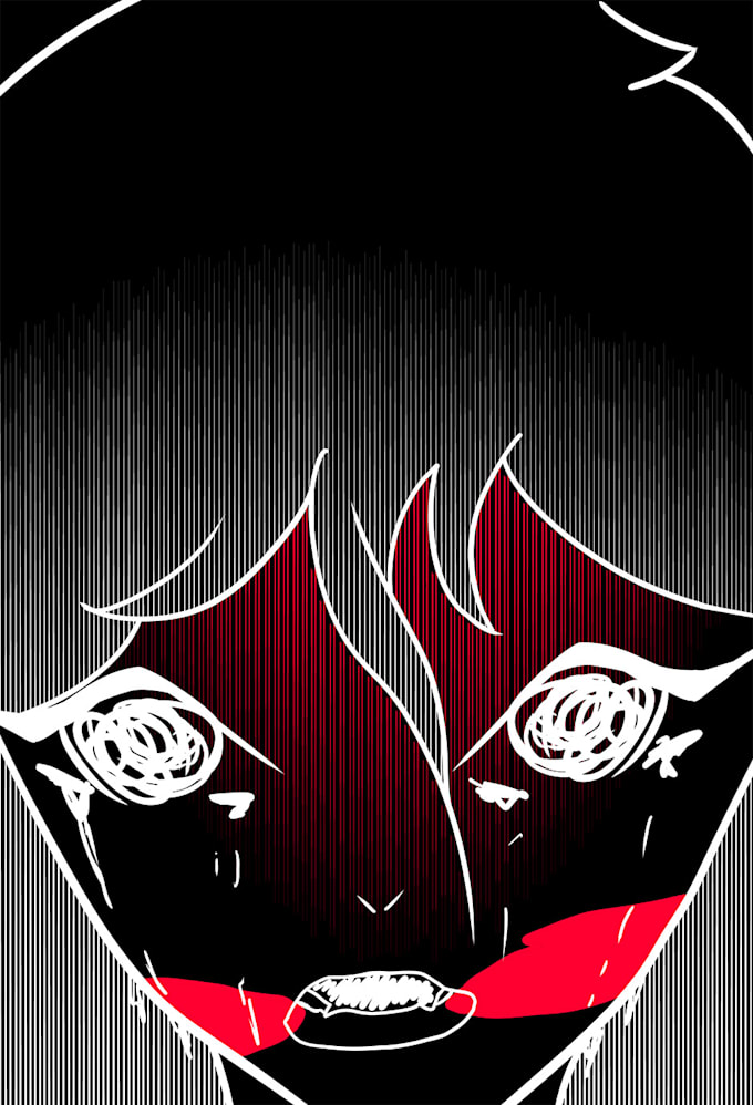 Draw anime in inversion style by Kami_sama_ | Fiverr