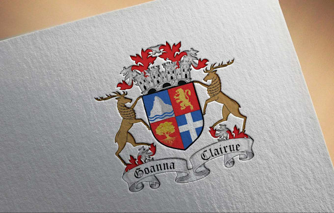 Design custom emblem logo and family crest by Mhreyaan | Fiverr