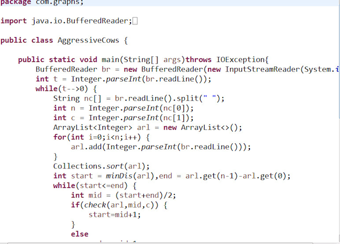 Help you with problems on data structure and algorithms in java by Shahzebqamar171 | Fiverr