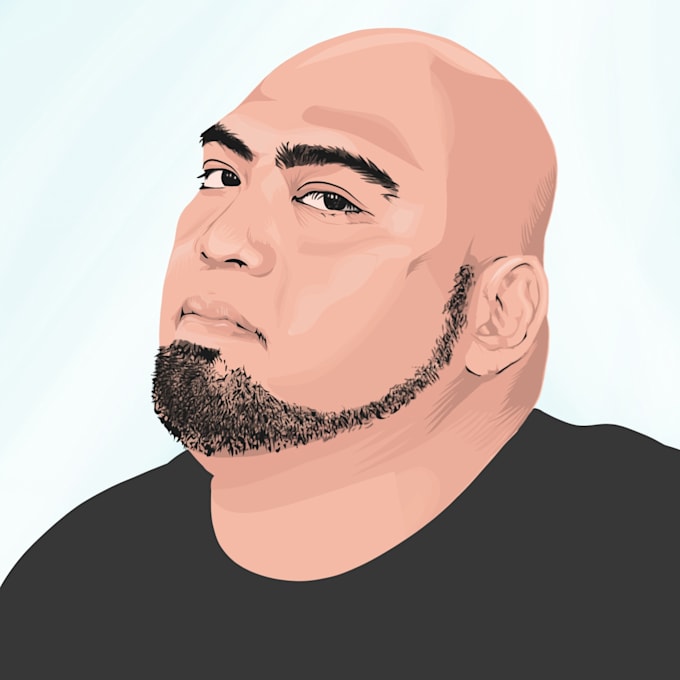 Detailed vector art portrait by Ulrichlars | Fiverr