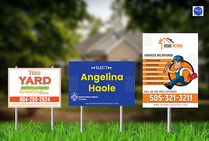 Do eye catching and professional yard sign lawn sign design by ...