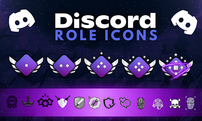 Design discord role icons by Dusk_designs | Fiverr