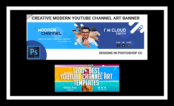 Design a youtube channel art by Indianyt | Fiverr