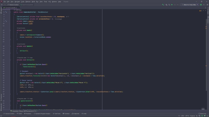 Code a unity script for you by Technooz | Fiverr