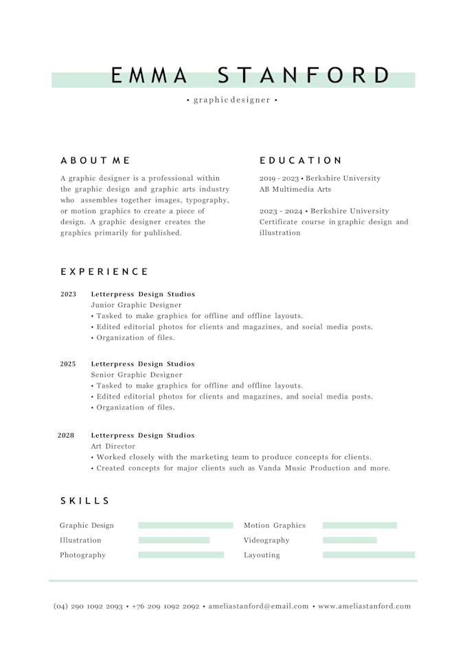Write and upgrade your resume,cv,cover letter by Afaqali106 | Fiverr