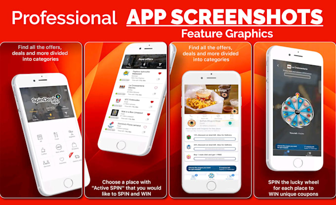 Design play store feature graphic, ios app store screenshots by Dezign ...