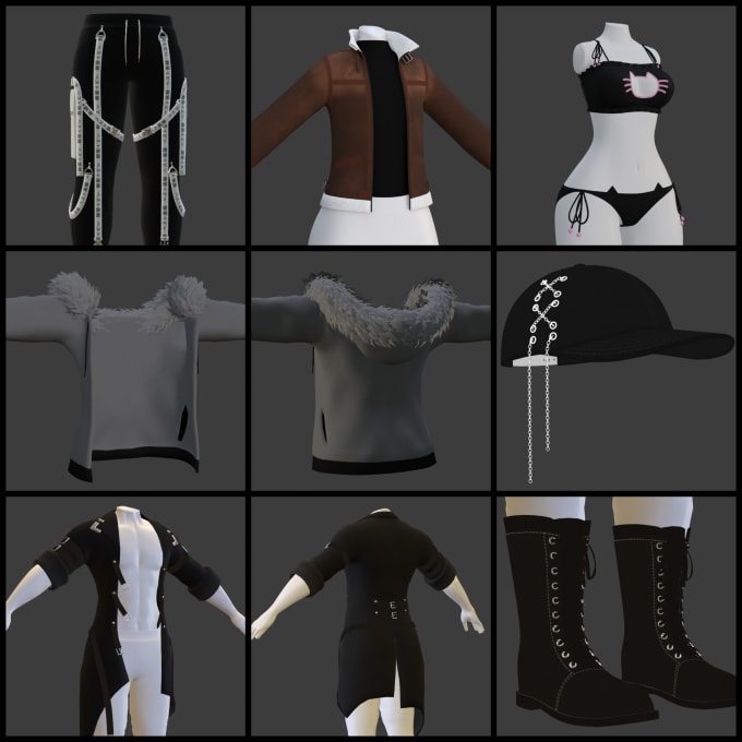 3d Model Any Object Or Clothing For Your Vrchat Avatar By Sukiharu Fiverr
