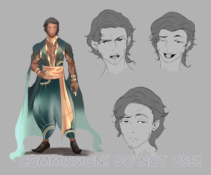 Draw your dnd character reference sheet by Joshyalong | Fiverr