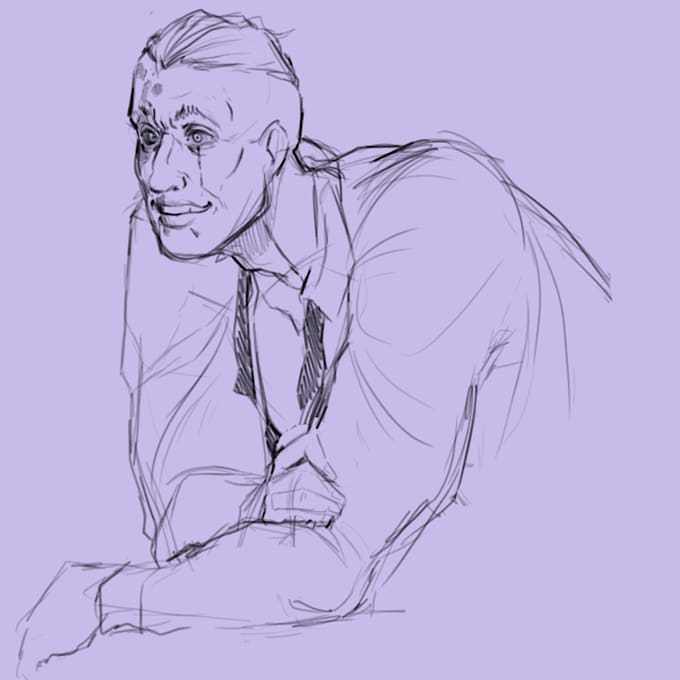 Make a quick sketch of any character for you by Marieismissing | Fiverr