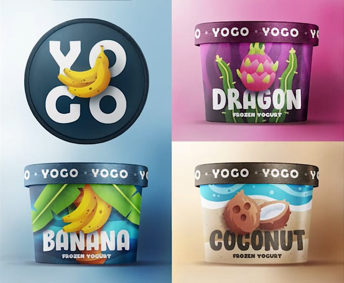 Design attractive food packaging and labels by Gangu_na | Fiverr