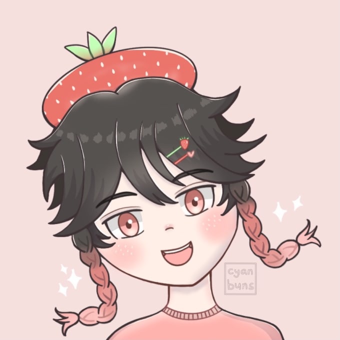 Draw cute anime fan art for you by Cyanbuns | Fiverr