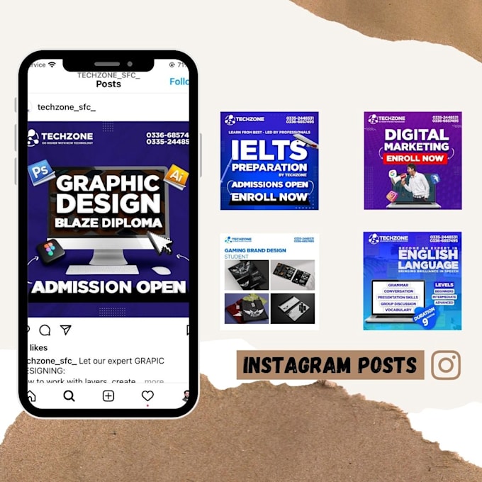 Design aesthetic facebook, instagram posts and ads by Hashirzafar131 ...