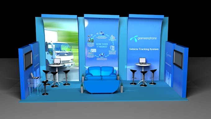 Design backdrop, trade show booth,retractable banner by Rimonrw | Fiverr