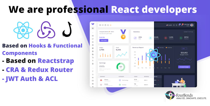 Develop The App With React Js Redux Node Js Javascript By Fourbends Fiverr