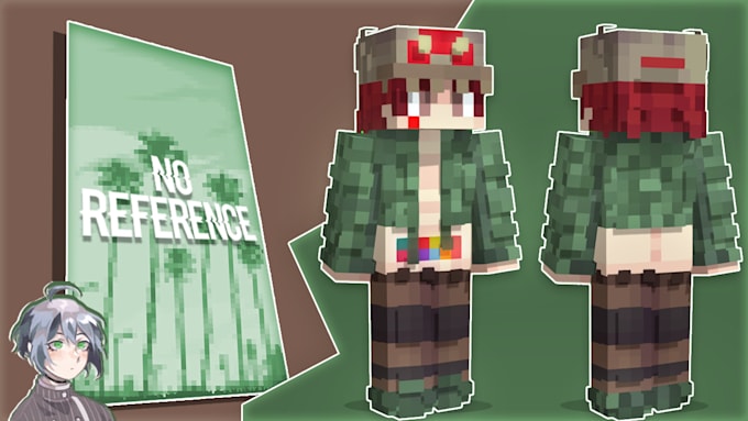 Make best custom minecraft skins by Itsukisama | Fiverr