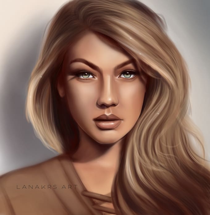 Do awesome realistic portraits by Lanakrsart | Fiverr