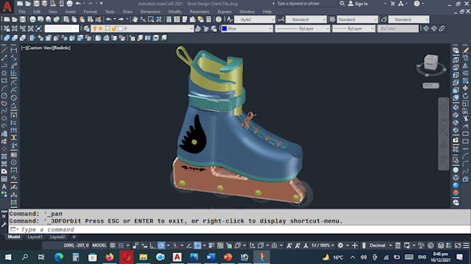 Create 2d and 3d product design using autocad and sketchup by ...