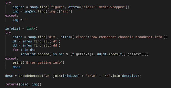 Do web scraping, data scrapers in python by Freelancescrape | Fiverr