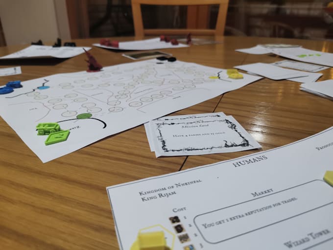 Playtest your board game and help you improve it by Ajksnt | Fiverr