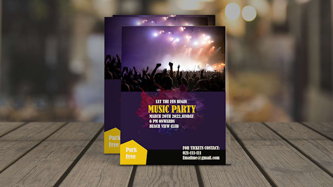 Design one page event flyer for you by Iqrashaikh204 | Fiverr