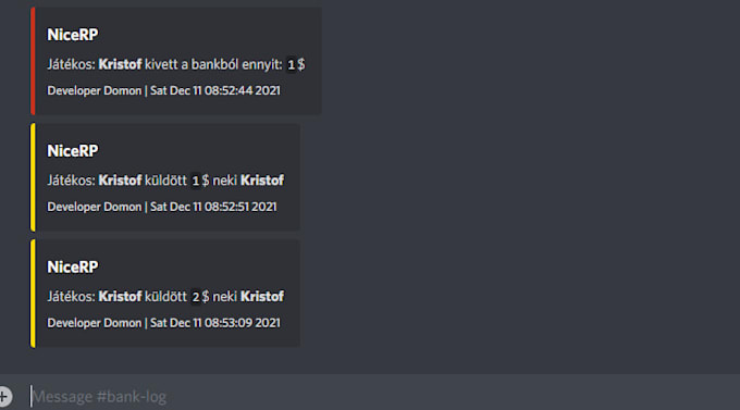 Create discord logs for fivem servers by Kristofdom | Fiverr