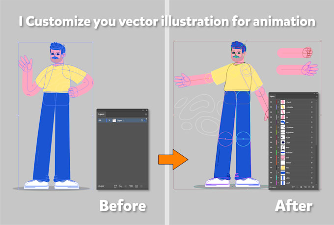 Prepare your vector illustrations for animation by Voblerman | Fiverr
