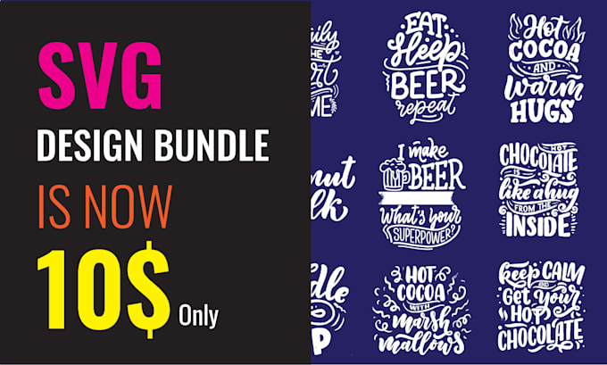 Create custom svg bundle, cut files, png, dxf design for you by ...