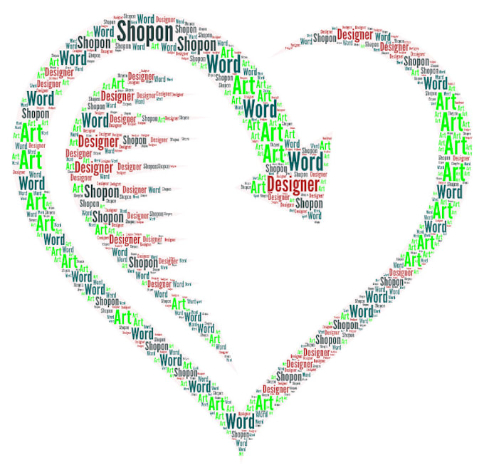 Create an eye catching word cloud art for you by Shoponmia3124 | Fiverr
