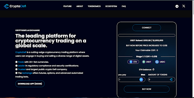 Create ico presale website with presale smart contract integration by ...