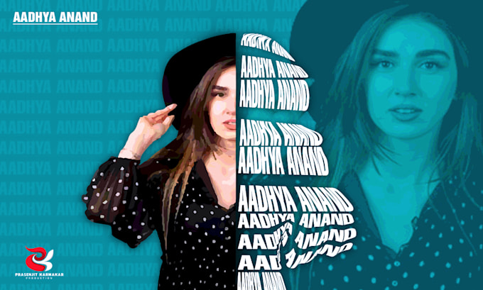 Create a creative portrait poster with your photo and name by Pk ...