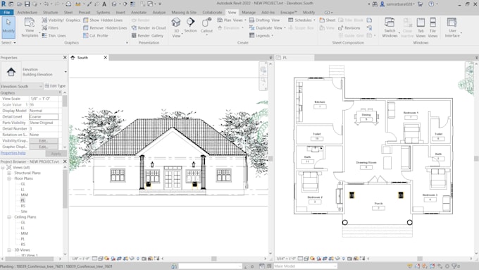 Design your floor plan, elevation, section, in revit by Samratbaral83 ...