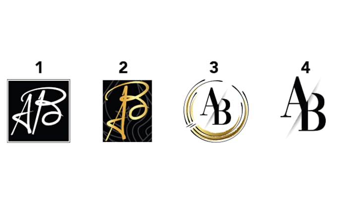 Choose your professional ab logo for you by Avgraphicarts | Fiverr