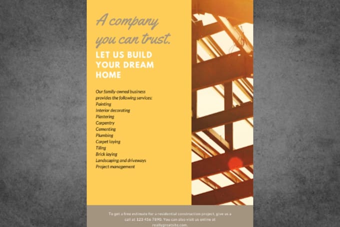 Professional in designing full colour one page flyers by Tonymainza ...
