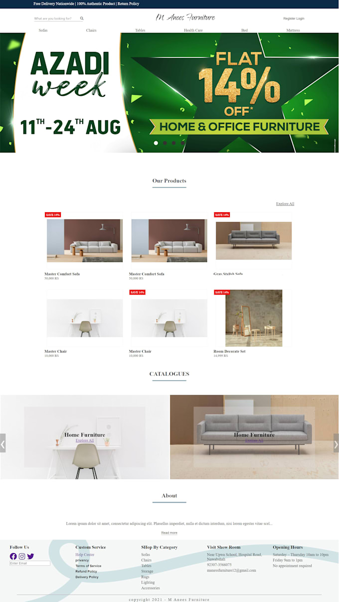 Develop A Custom Responsive Website Html Css Javascript By