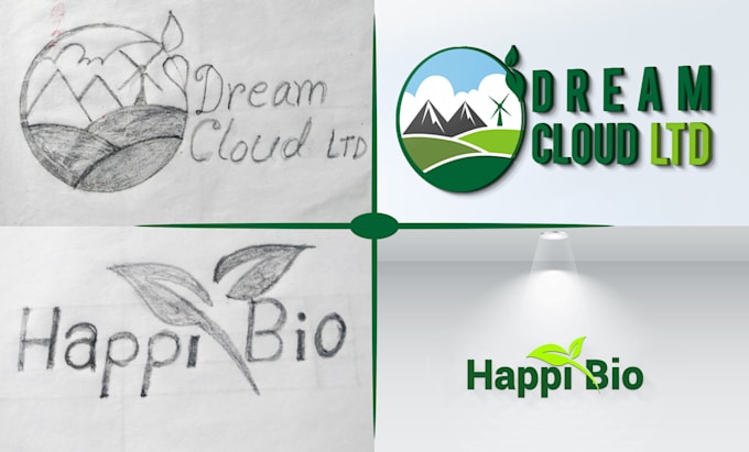 Design a professional logo from sketch hand drawing idea by Champak03 ...