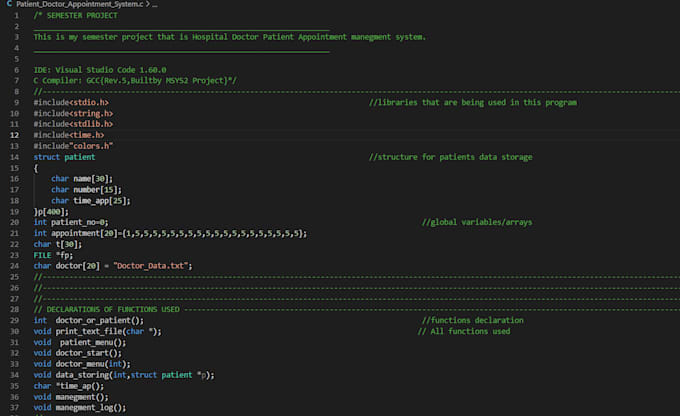 Do C Programming Projects And Program With Debugging By Mtaha8242 Fiverr 8413