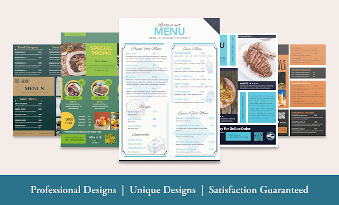 Design a professional restaurant menu by Shawalshajib | Fiverr
