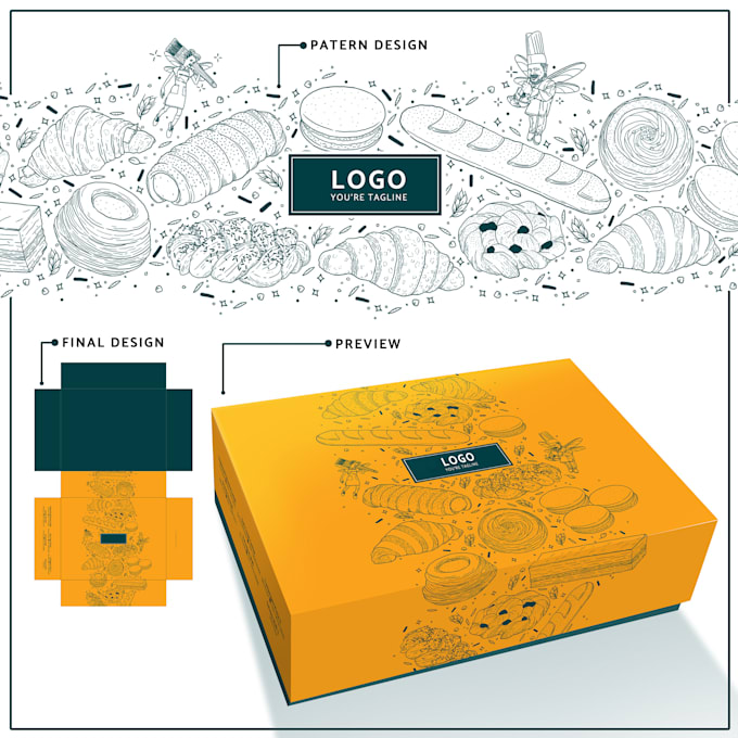 Design illustration packaging for your product by Drawingarttoon | Fiverr