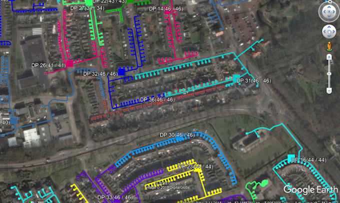 Do ftth odn gpon network design, civil cabling, fas bom by Fibre ...