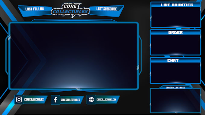 Design stunning twitch stream overlay layout for you by Mayafahadzia ...